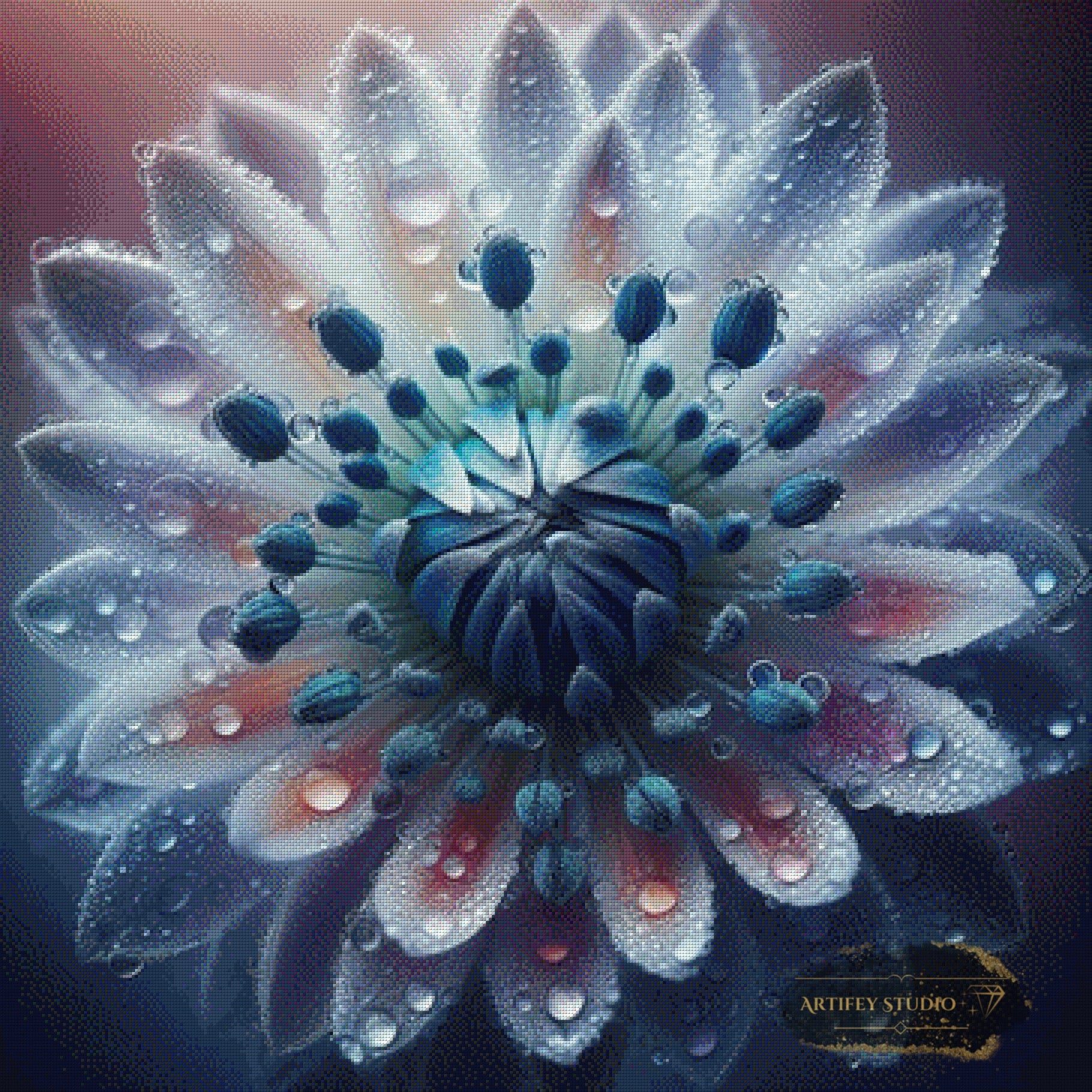 Deep blue core by Diynamite 90x90 mit 140 Farben – Artifey Studio